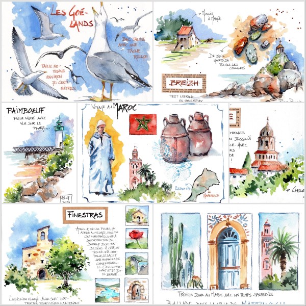 Carnet de voyages - Composition et mise en page - Bonnie-Britt - Stages ...